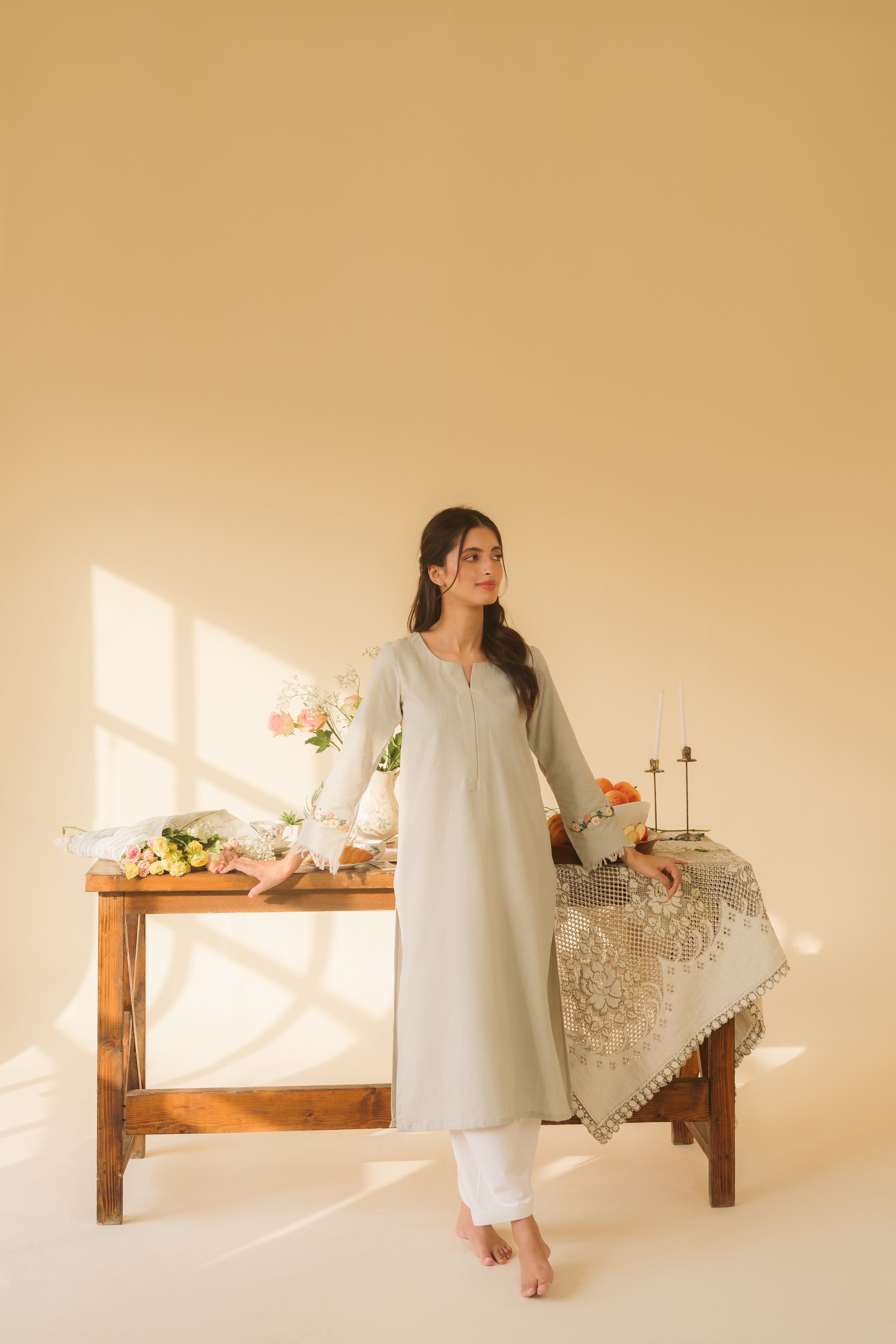Dear October By Pashma Khan Stitched Co Ords Collection'2025-Dové – Shomi Official
