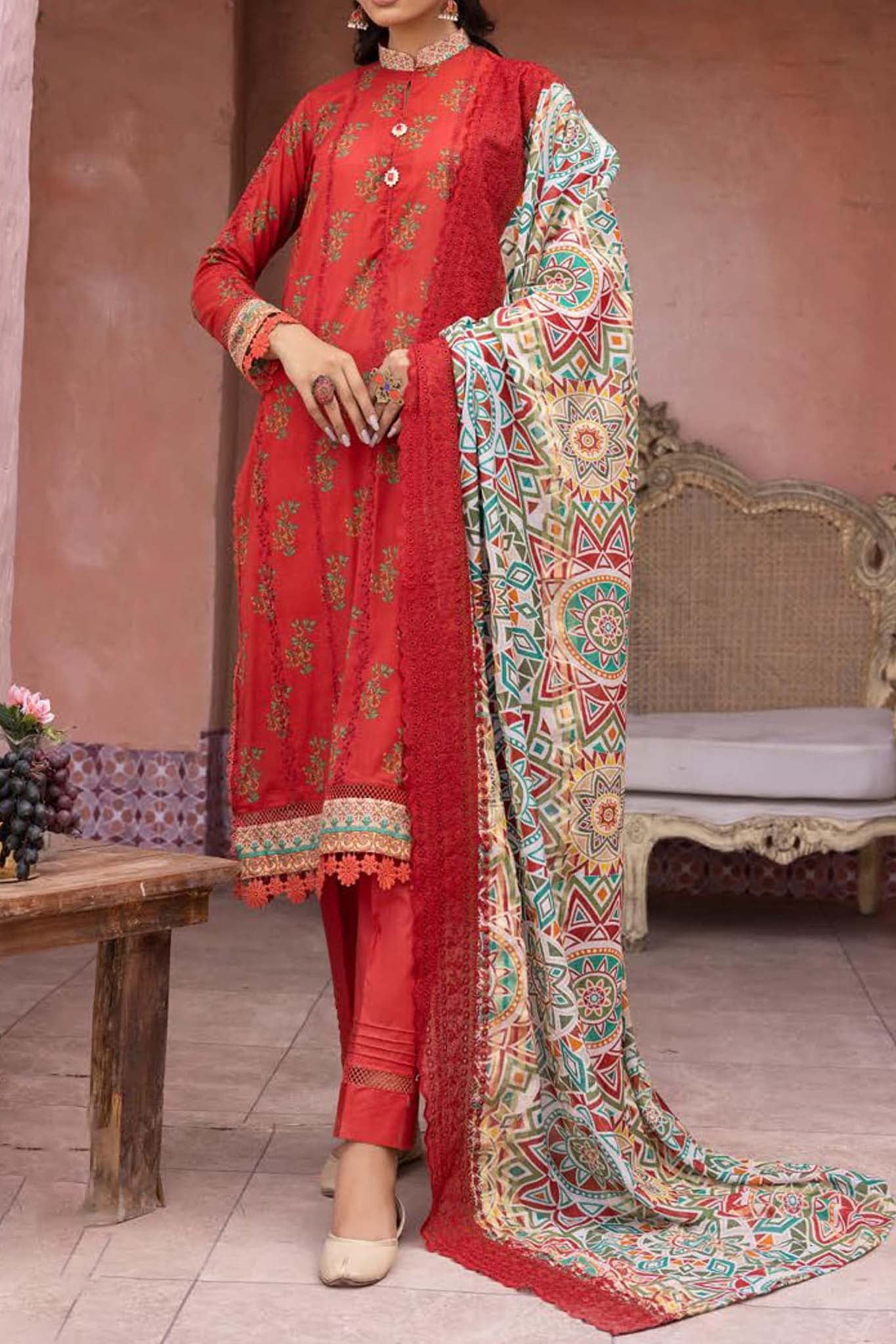 Mahee's by Riaz Arts Unstitched 3 Piece Emb Lawn Collection'2023-MR-02 ...