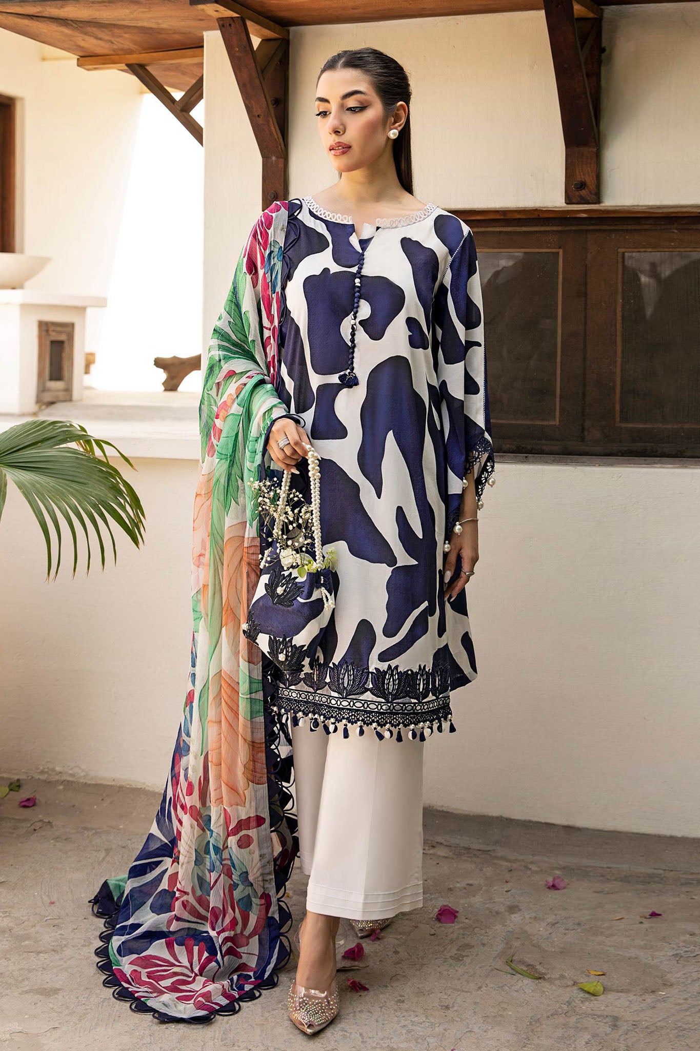 M.Basic by Maria B Unstitched 3 Piece Eid II Lawn Collection'2025-MB-9 ...