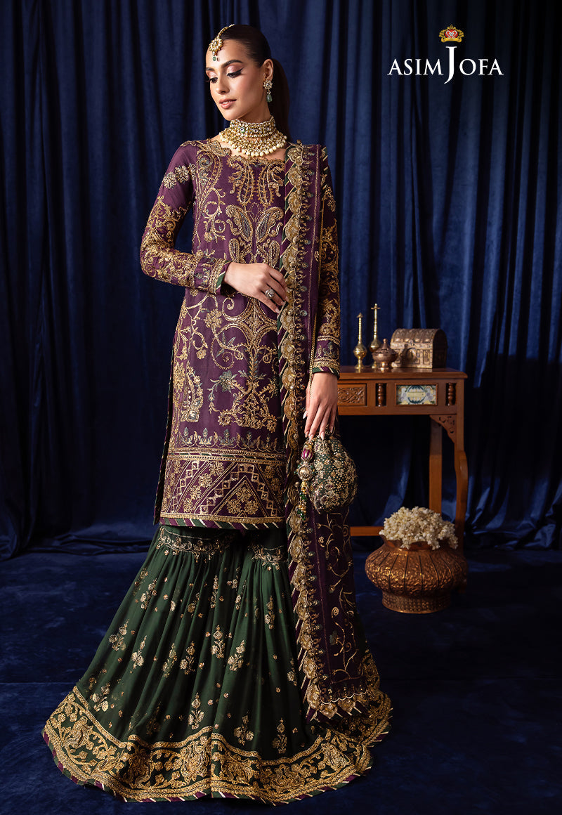 Asim Jofa Essentials Ajbk-07 Designers Embroidered Stitched 3 Pcs ...