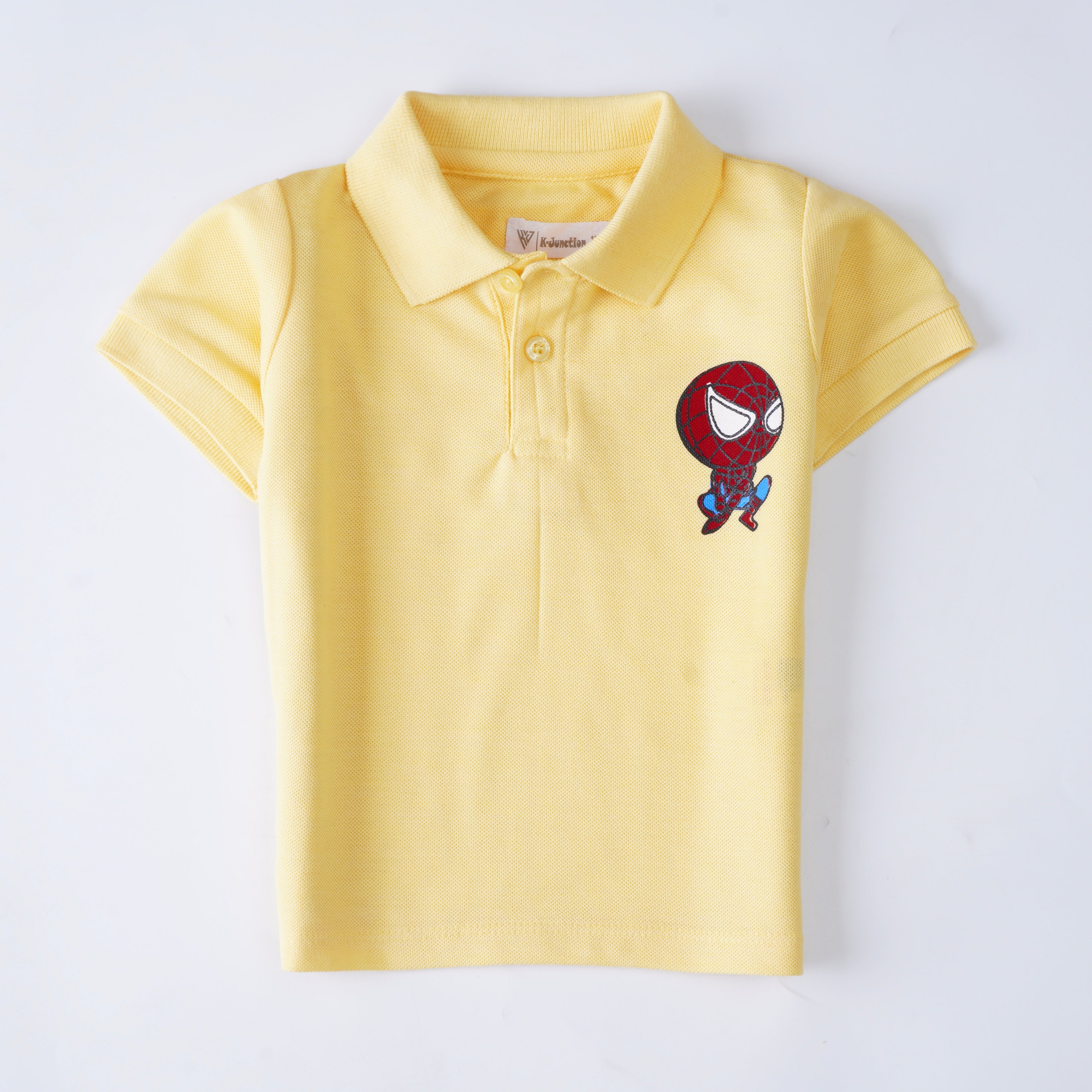 Kjunction Boys Half Sleeves Polo T-Shirt (Spider) – Shomi Official