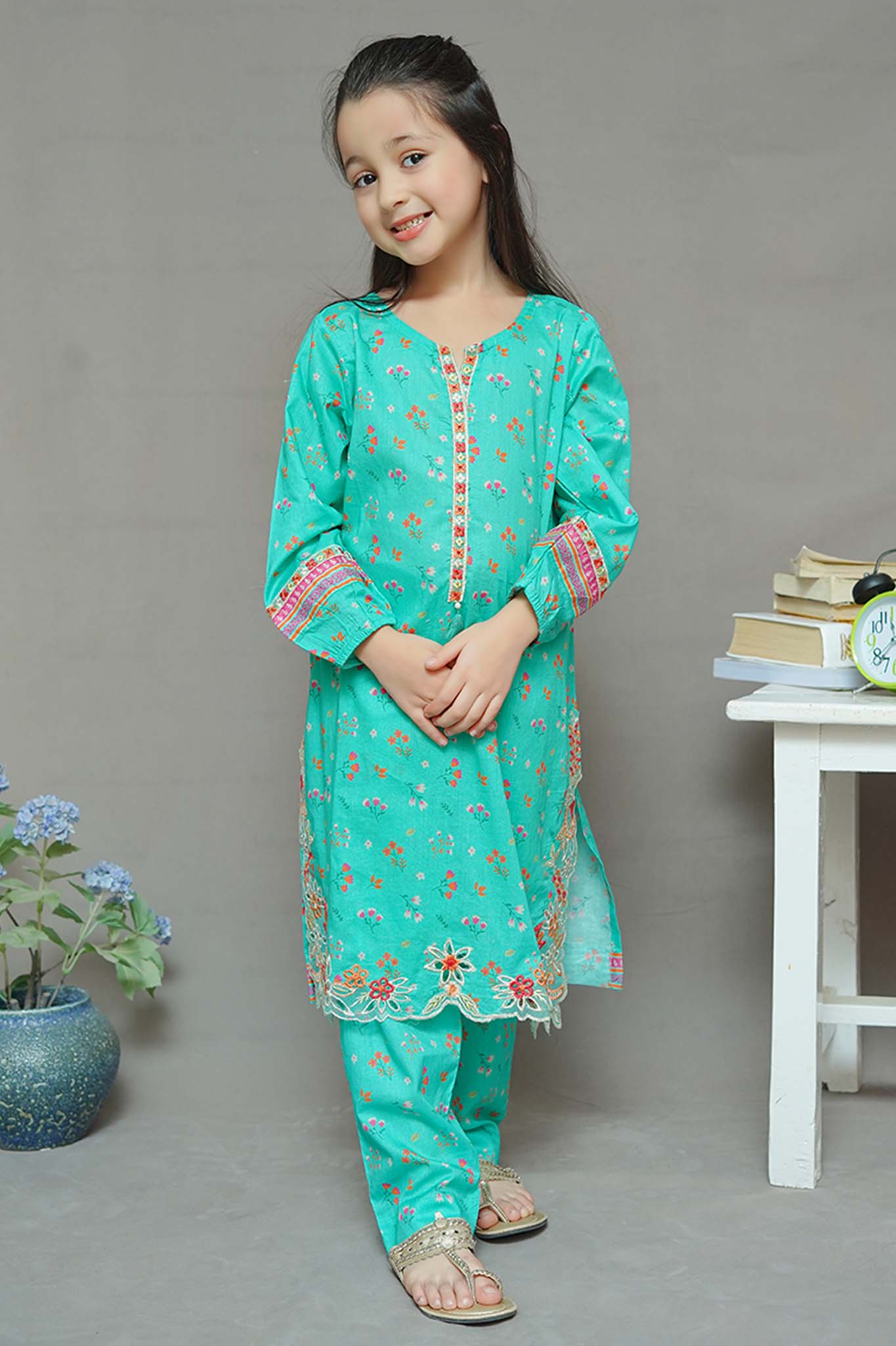 Shanzey Stitched 2 Piece Embroidered Cutwork Kids Collection'2024-SHK ...